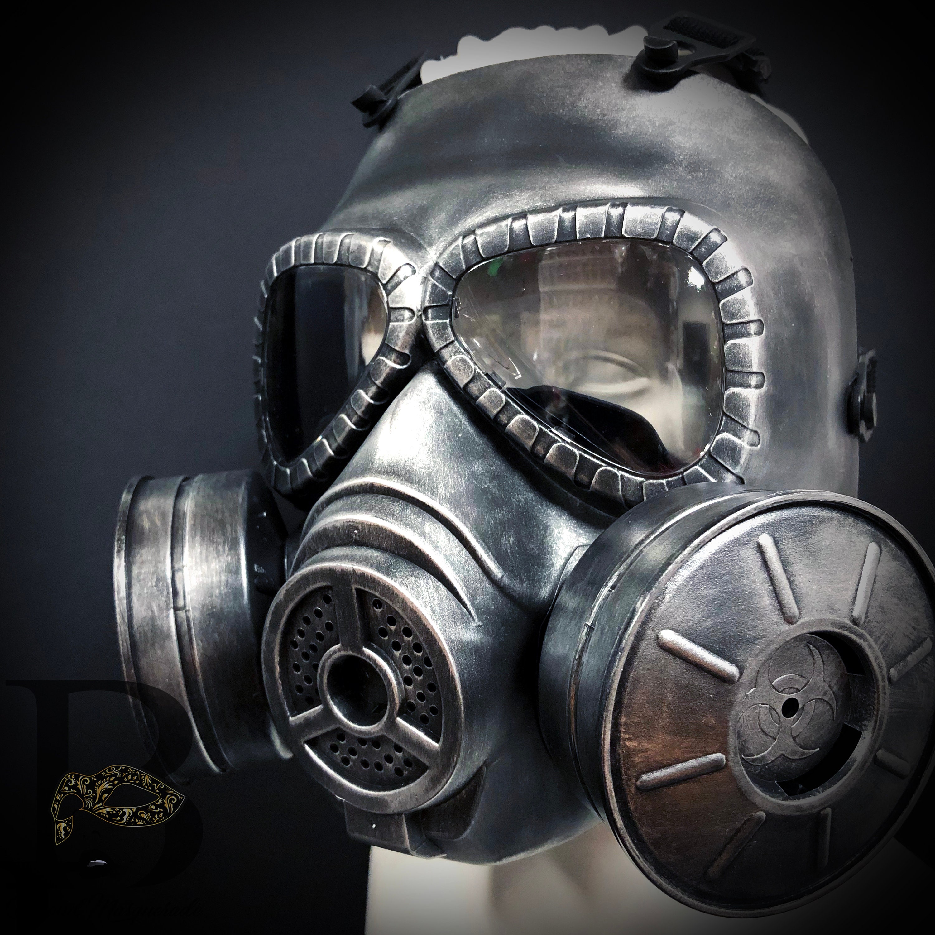 Steampunk Gas Mask Drawing