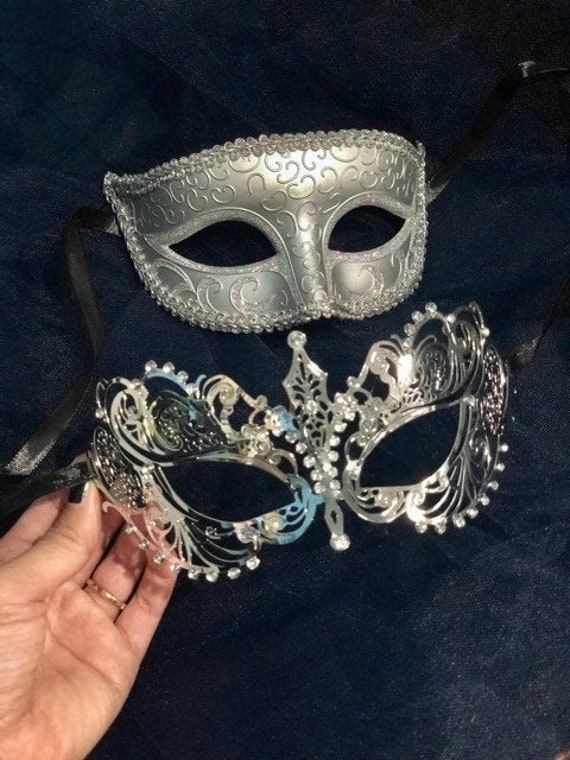 Silver Masquerade Masks