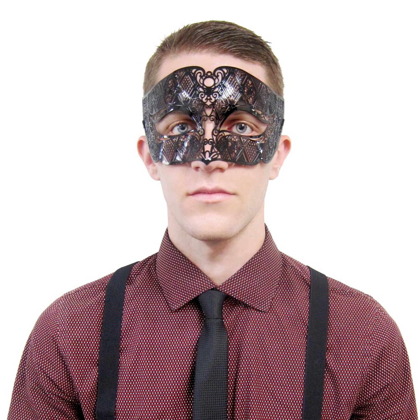 Men's Masquerade Mask Mardi Gras Mask Masquerade Ball | Etsy