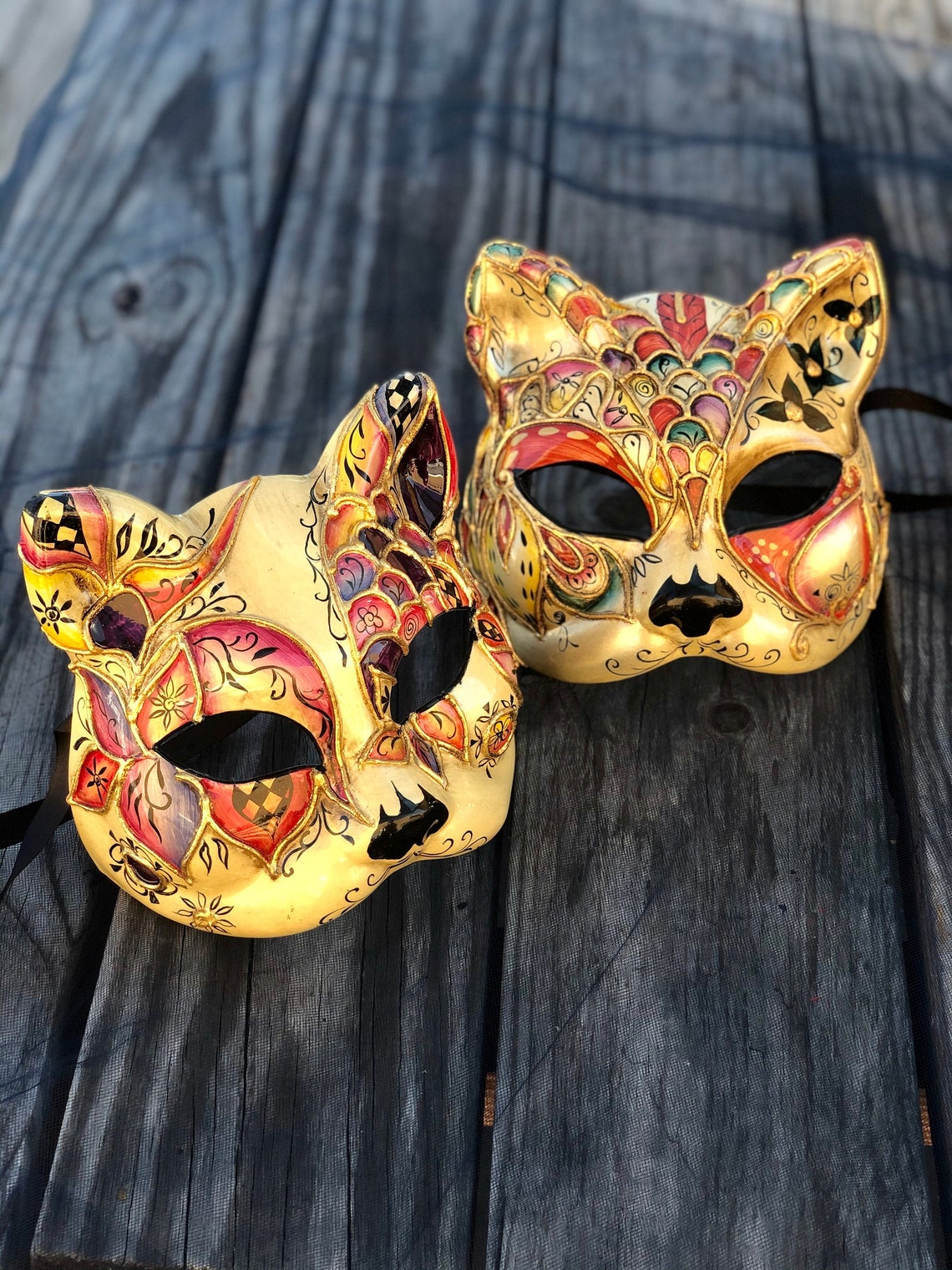 Cat Ears Masquerade Mask for Couple's and Best Friends - Etsy