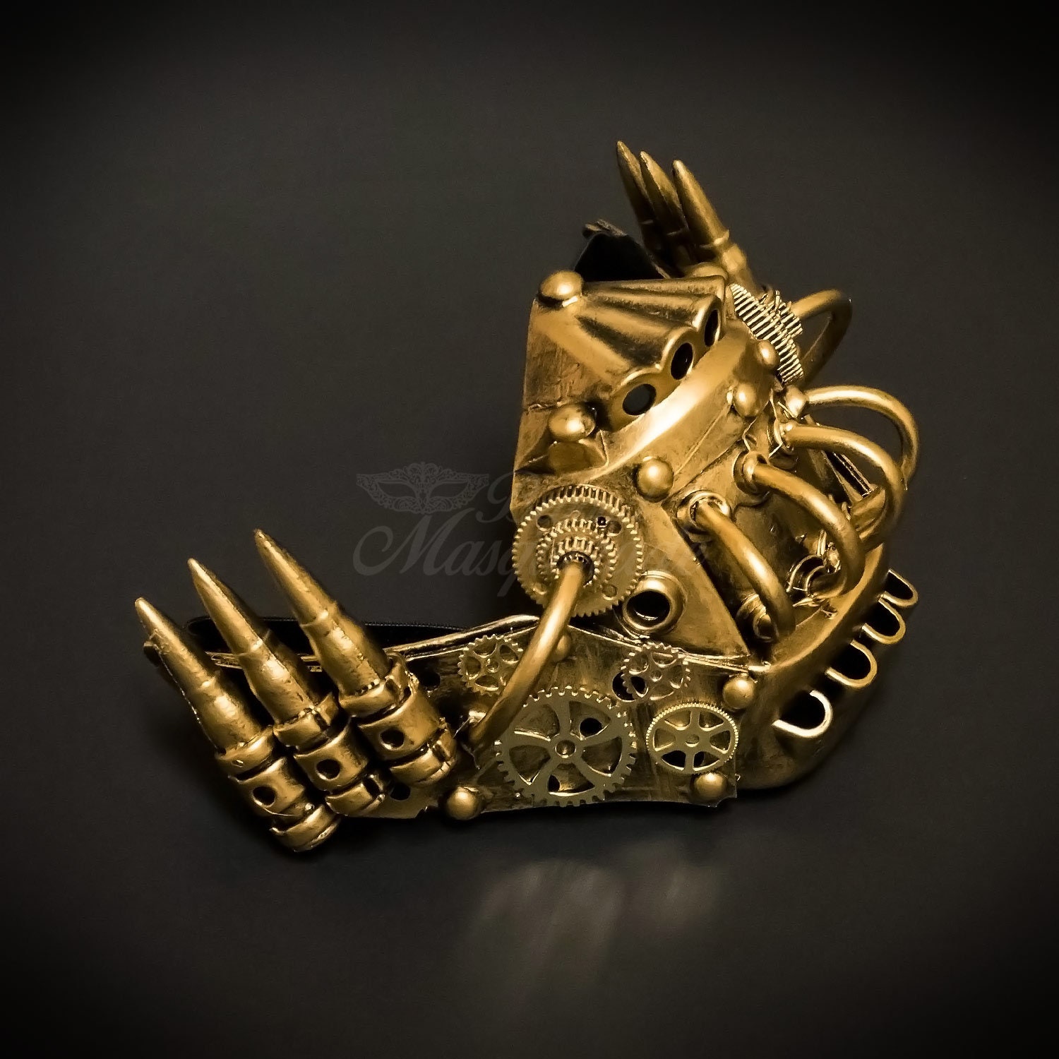 Steampunk Masquerade Mask Steampunk Half Face Skull | Etsy