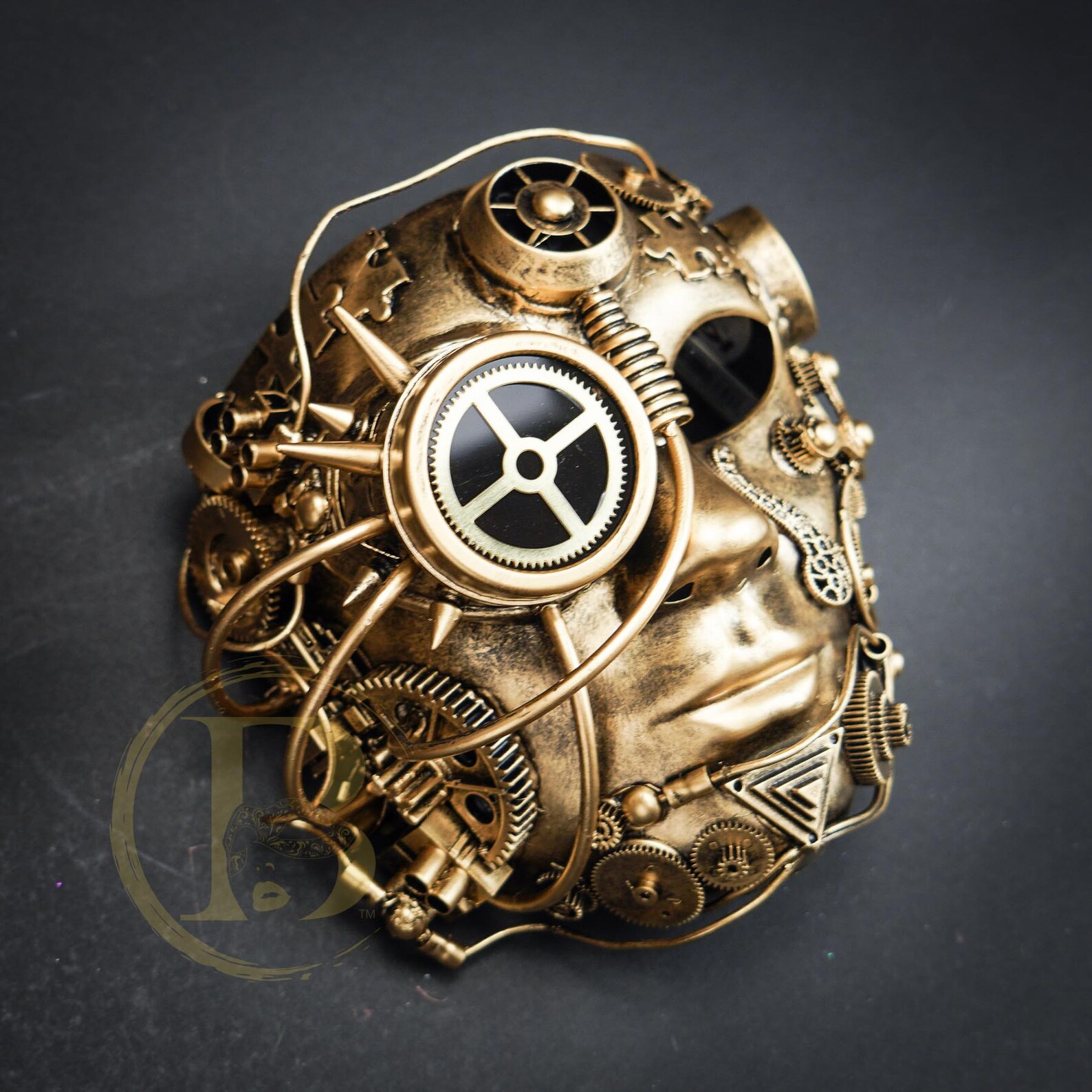 Steampunk Skull Mask Steampunk Bird Mask Gold Skull Mask | Etsy