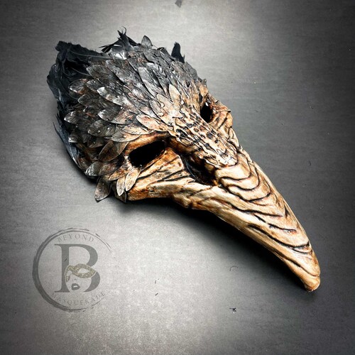 Halloween Skull Mask Animal Beak Mask Crow Long Nose Plague - Etsy
