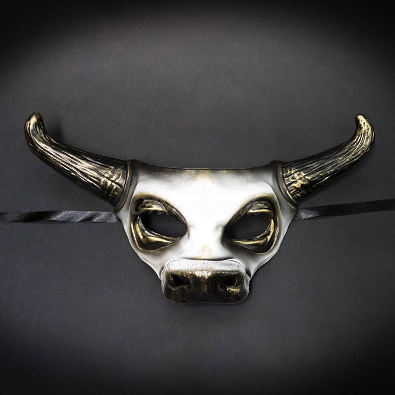 Cow Bull Halloween Haunted House Deco Masquerade Mask | Etsy