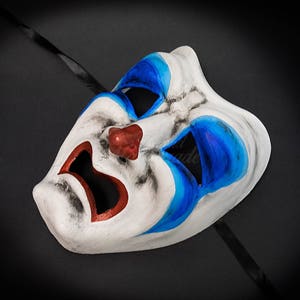 Limited Edition Halloween Tragedy Face Costume Masquerade Mask - Etsy
