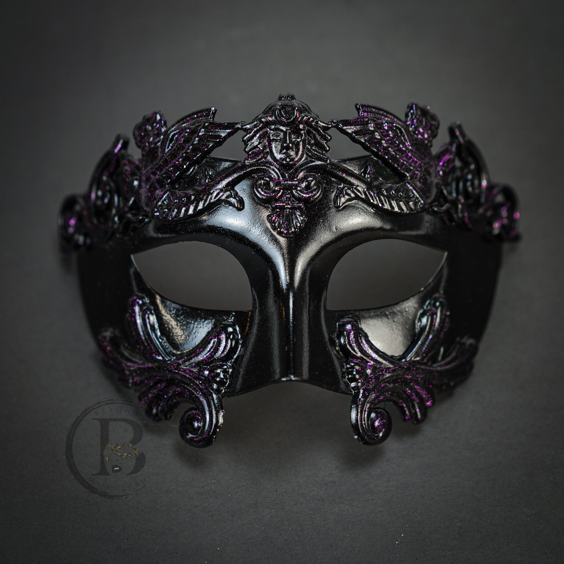 Dark Purple Masquerade Masks