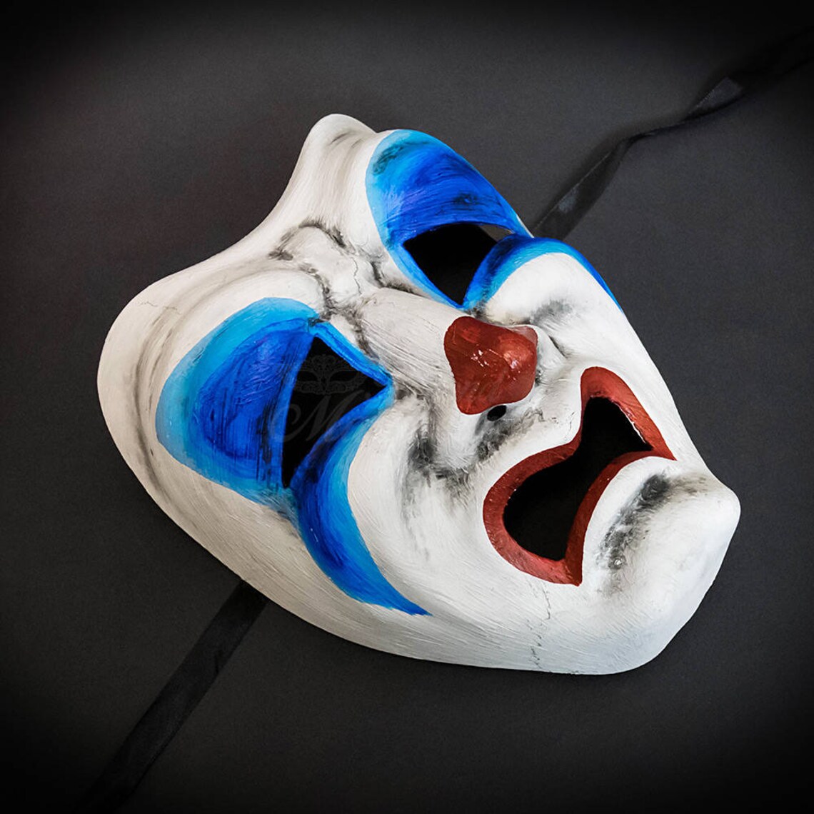 Limited Edition Halloween Tragedy Face Costume Masquerade Mask - Etsy