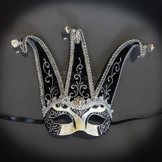 Jester Mask Black And White