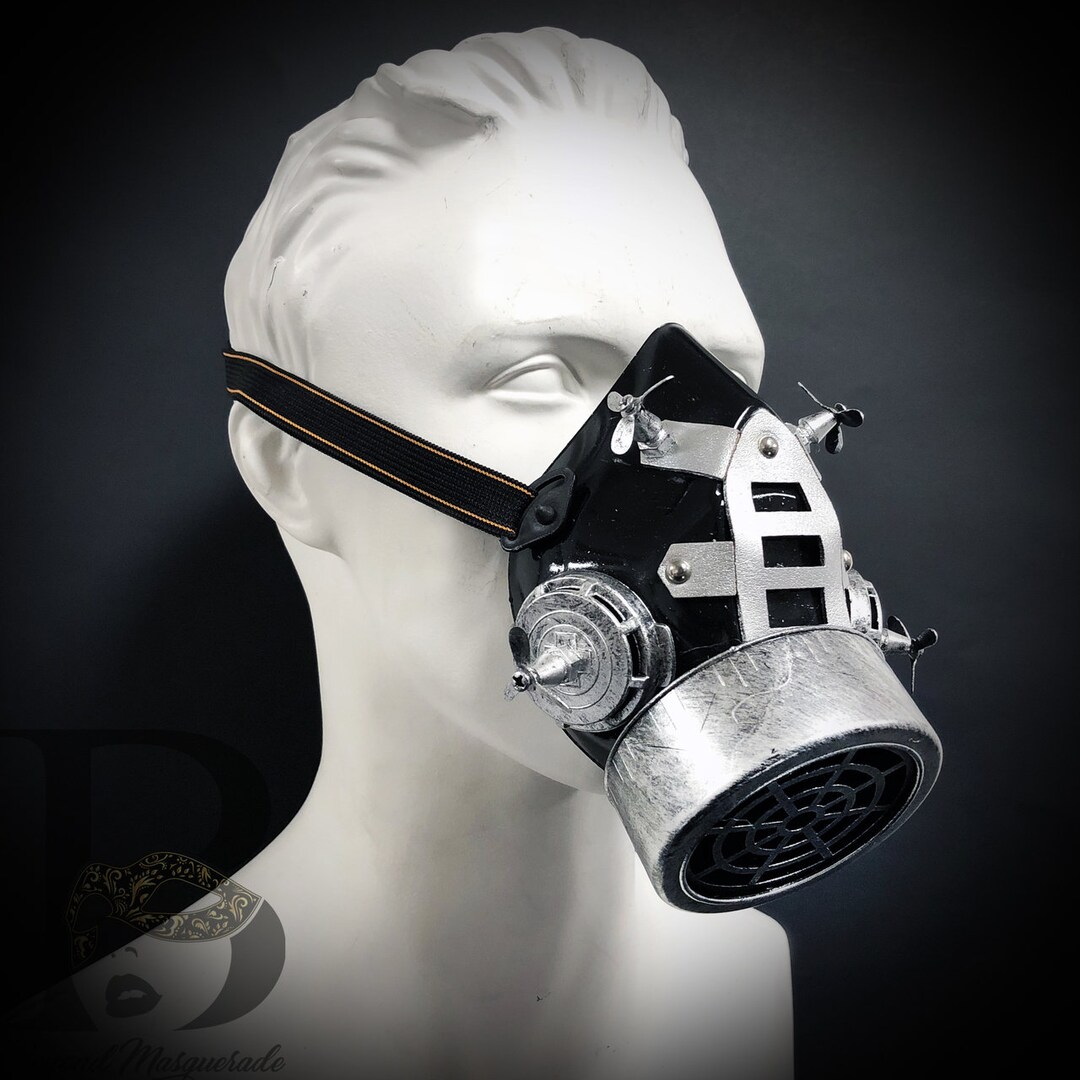 Steampunk Masquerade Mask, Halloween Respirator Mask, Gas Masquerade ...