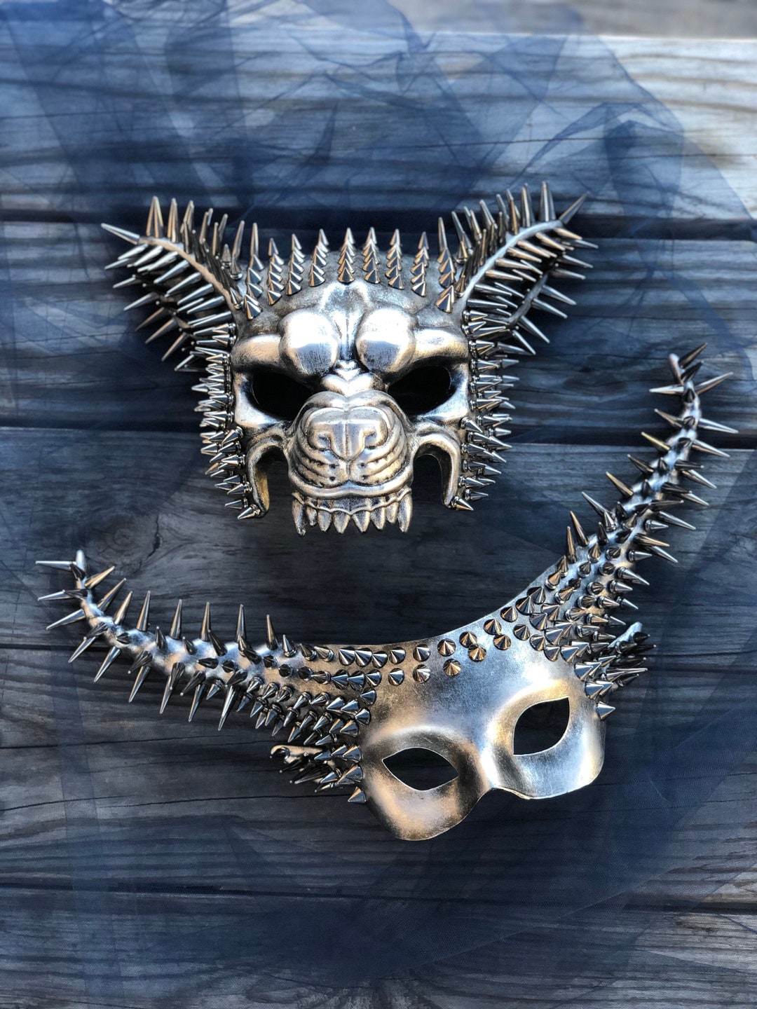 Scary Halloween Devil Mask Couple's Masquerade Masks - Etsy