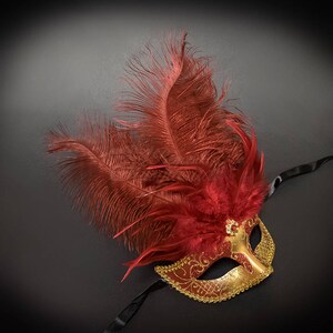 Masquerade Mask, Feather Masquerade Mask, Feather Masks, Mardi Gras ...
