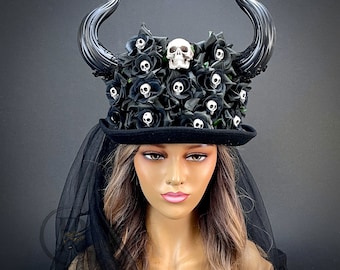 Hat With Horns - Etsy