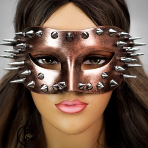 Men's Masquerade Mask, Steampunk Spike, Steampunk Masquerade Mask ...