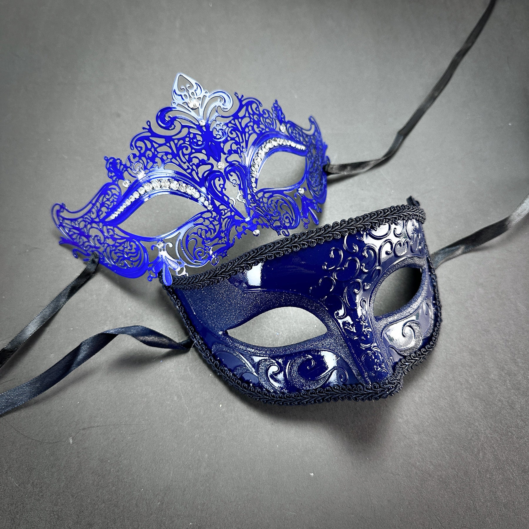 Royal Blue Masquerade Masks