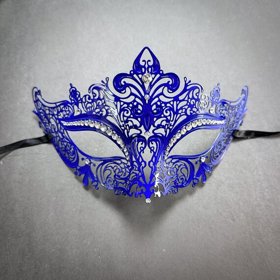 Royal Blue Masquerade Masks For Men