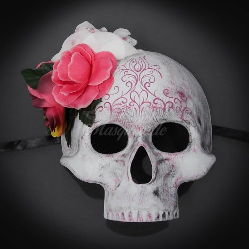 Día De Los Muertos/ Day of the Dead Half Mask - Etsy