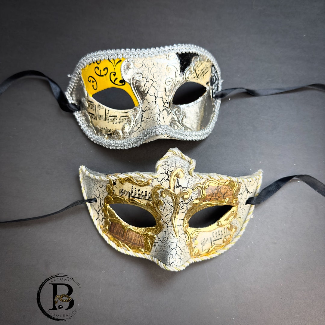 Men's Couples Masquerade Masks, Women Venetian Couples Mask, Mardi Gras ...