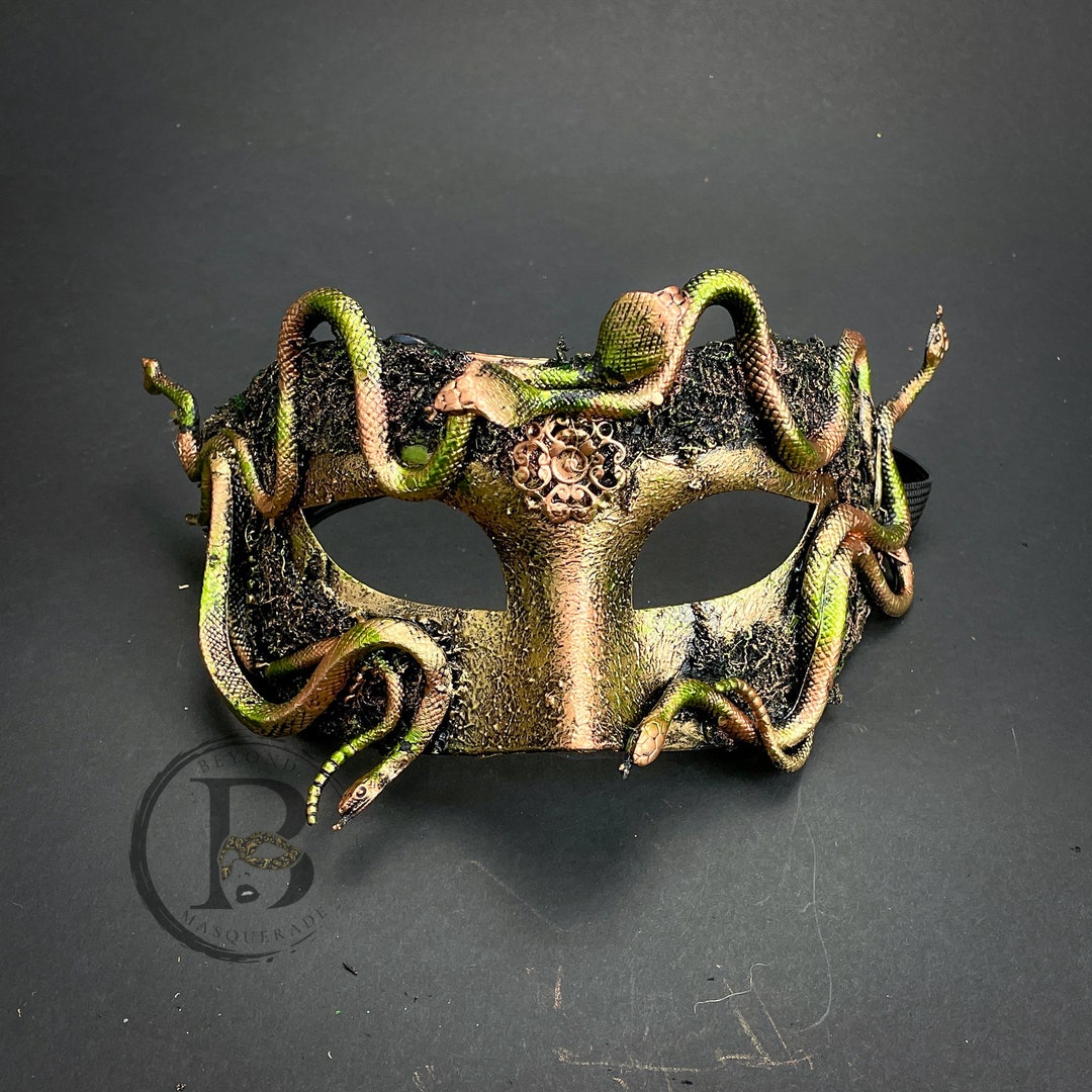 Medusa Masquerade Mask Halloween Mask Snake Face Mask - Etsy