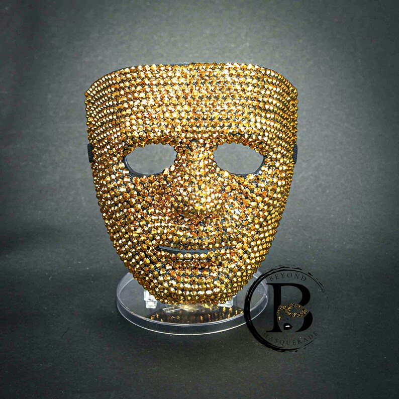 Rhinestone Mask Mime Mask Mime Face Mask Skull Mask - Etsy