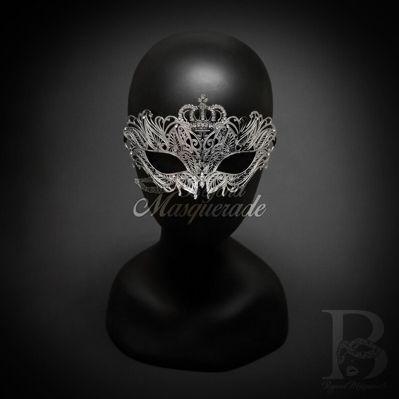 Silver Masquerade Mask Masquerade Mask Masquerade Ball - Etsy