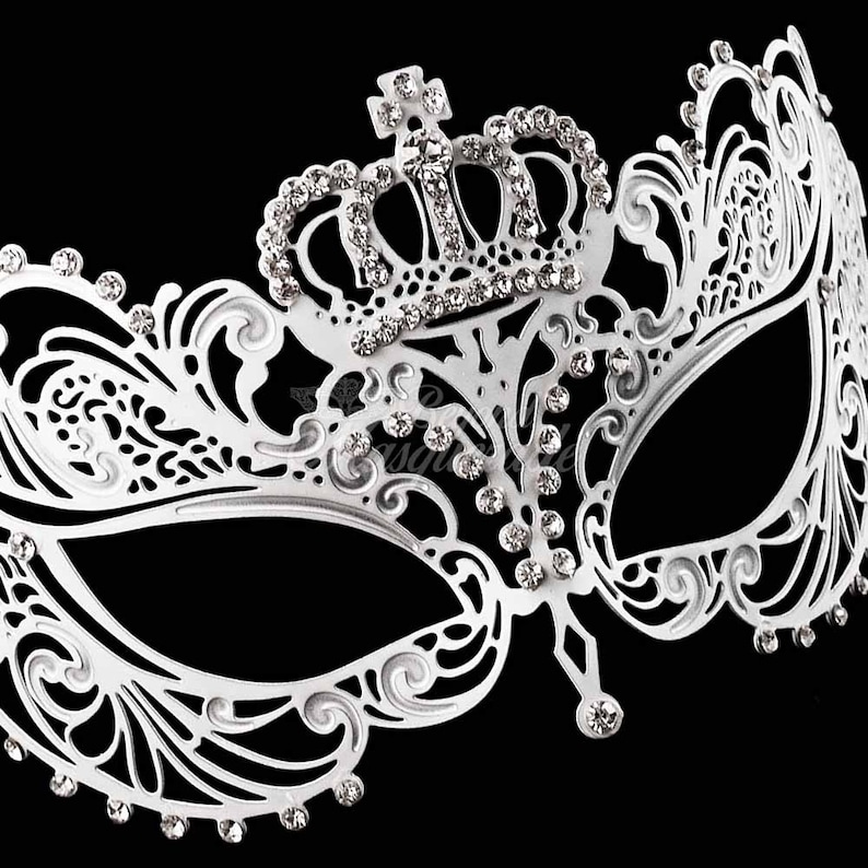 Masquerade Mask White Masquerade Mask Masquerade Ball Mask - Etsy