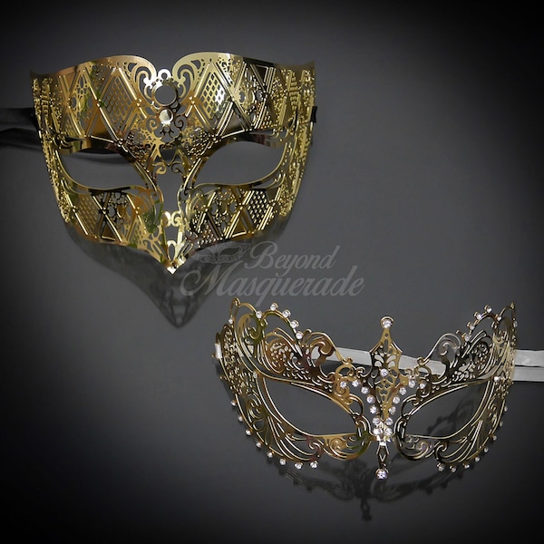 Gold Masquerade Mask - Etsy