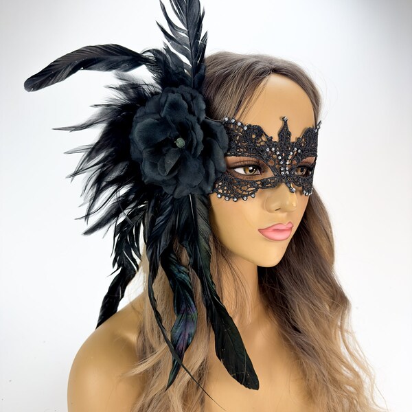 Feather Mask - Etsy