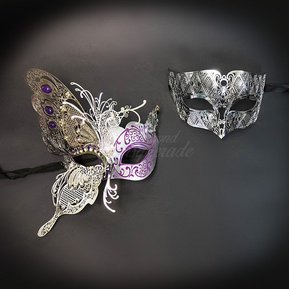 Silver Butterfly Masquerade Mask