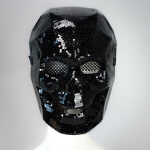 Black Mirror Mask Halloween Over the Head Full Face Cover Masquerade ...