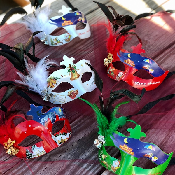 Christmas Mask - Etsy