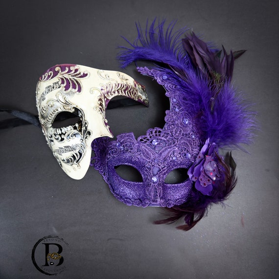Purple Masquerade Masks For Men