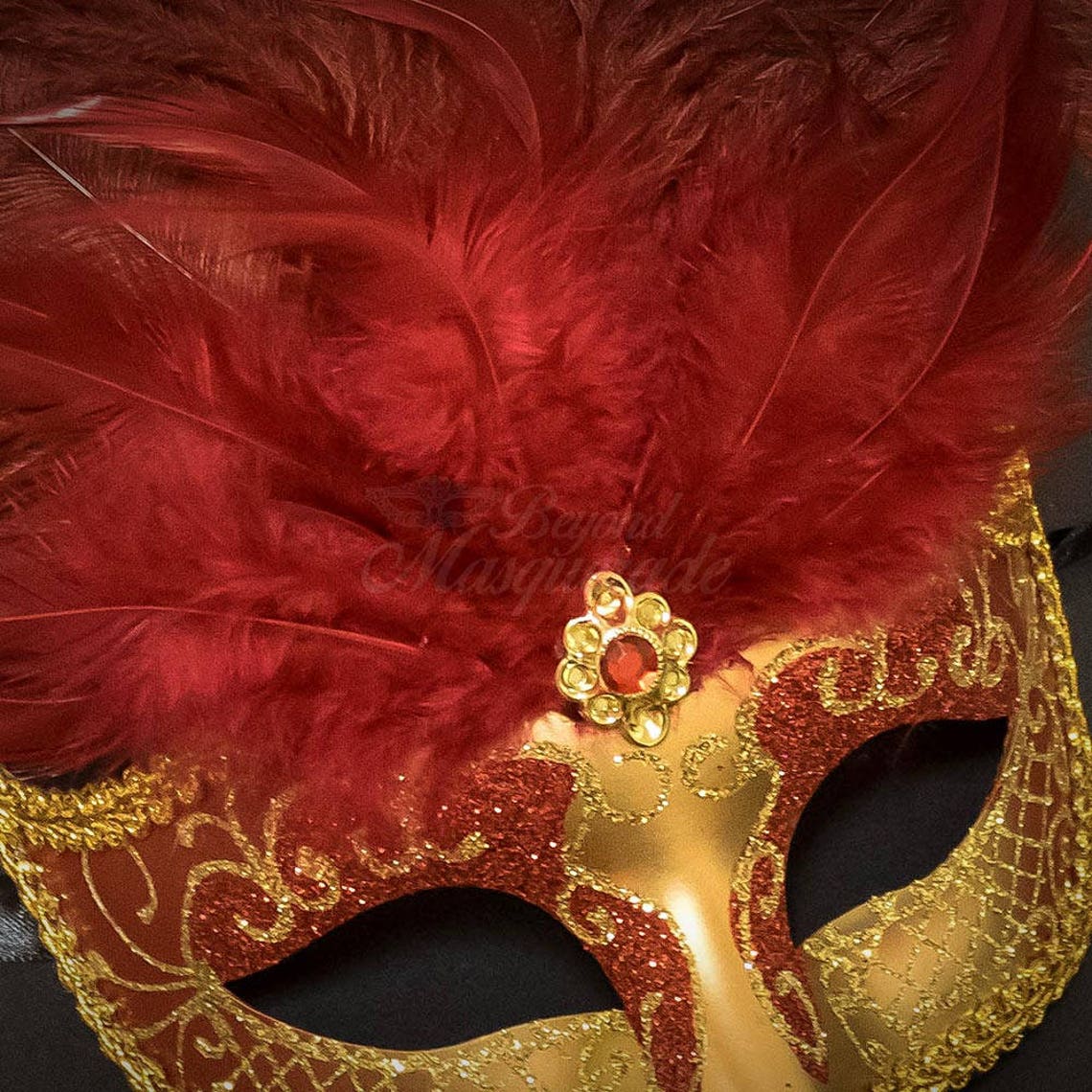 Masquerade Mask Feather Masquerade Mask Feather Masks Mardi | Etsy