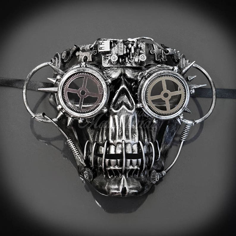Men's Masquerade Mask Terminator Steampunk Masquerade | Etsy