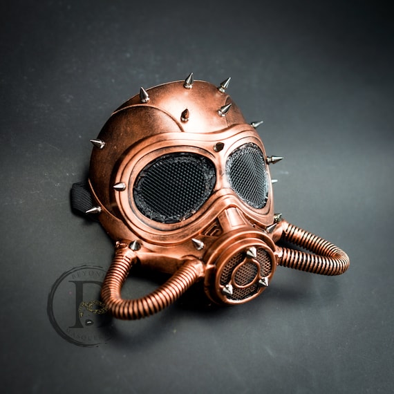 Accessoires Steampunk Rivet head wasteland Cosplay Goth Costume ...