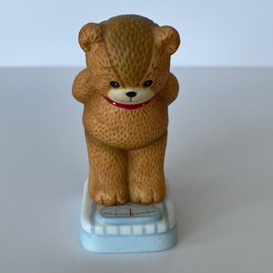 Bear on Scale Figurine - Etsy