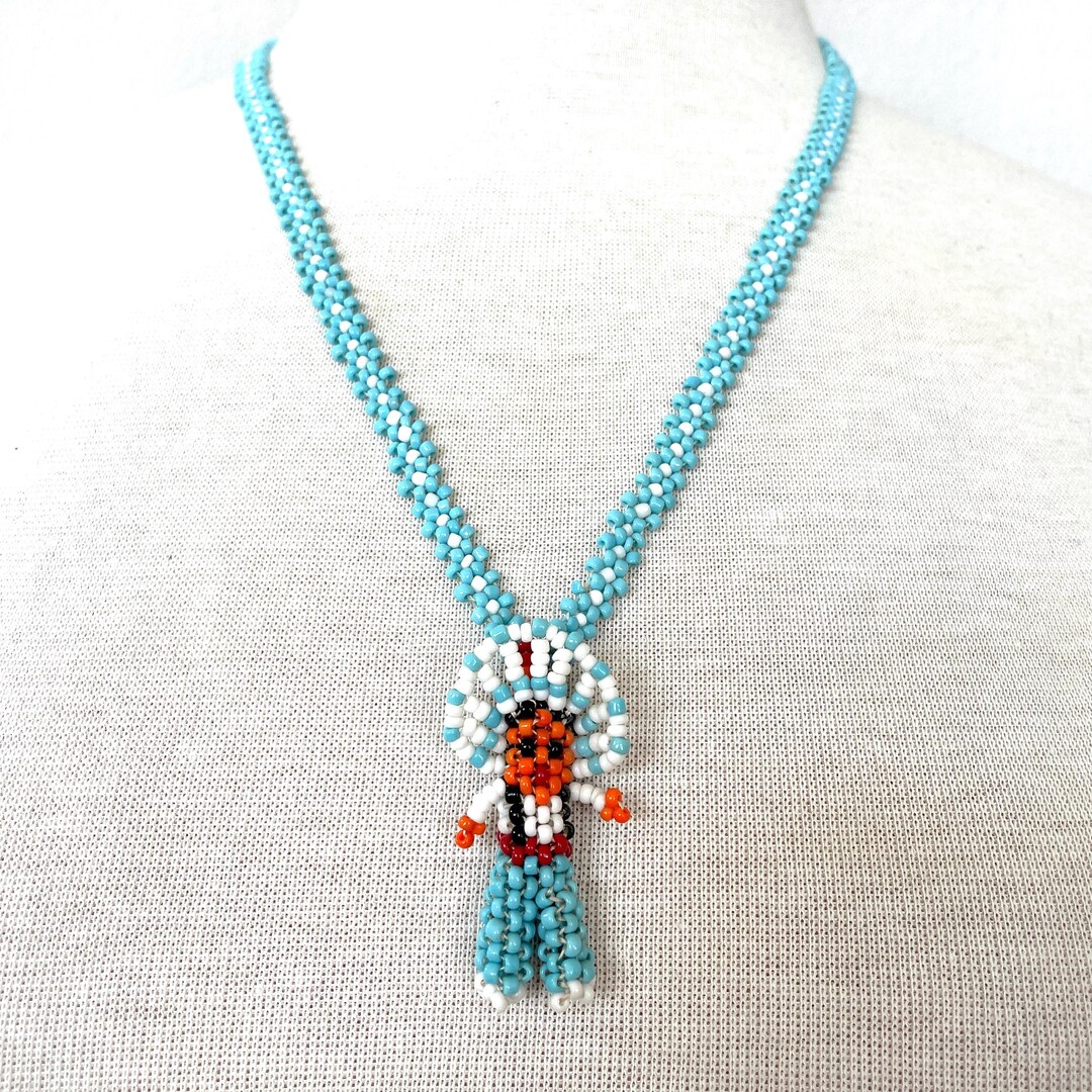 Native American Bead Necklace - Etsy