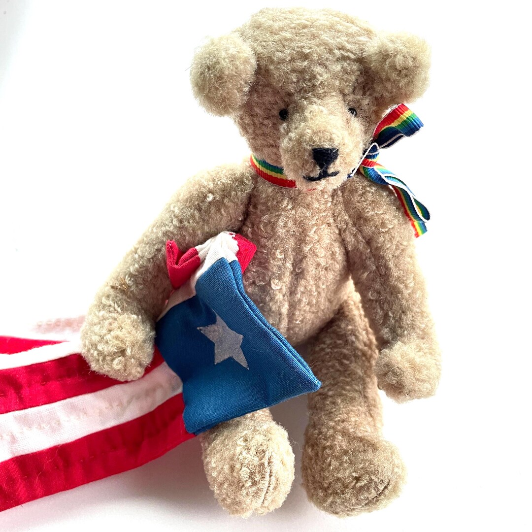Rare Patriotic Teddy Bear - Etsy