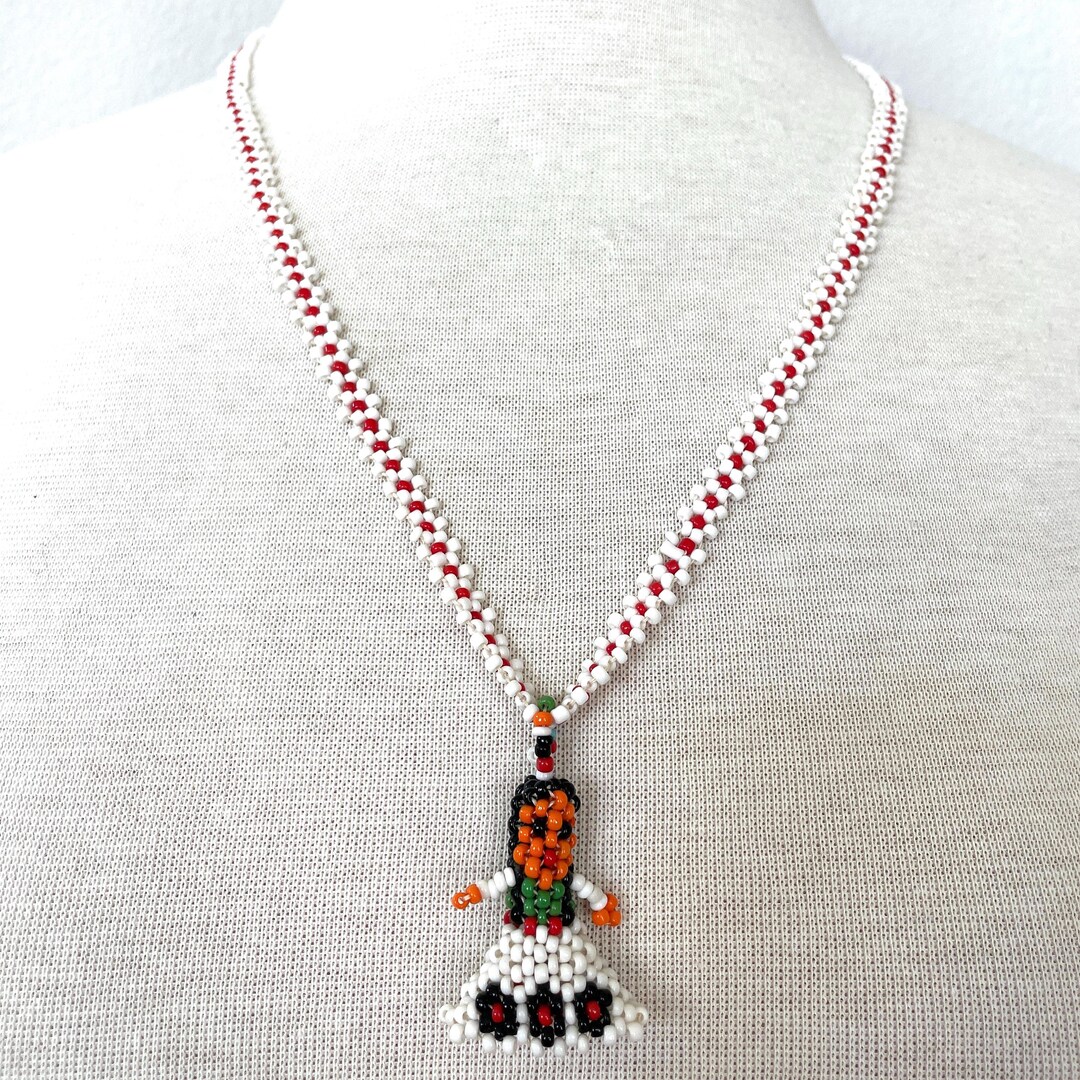 Native American Bead Necklace - Etsy