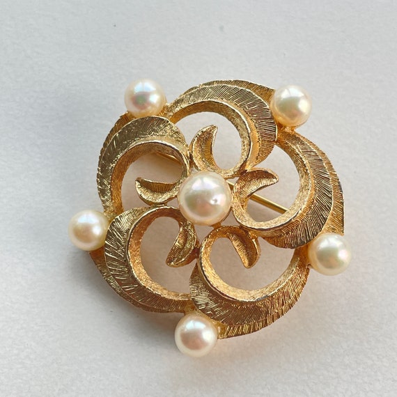 Rare Vintage Charel Pearl Brooch - Gem