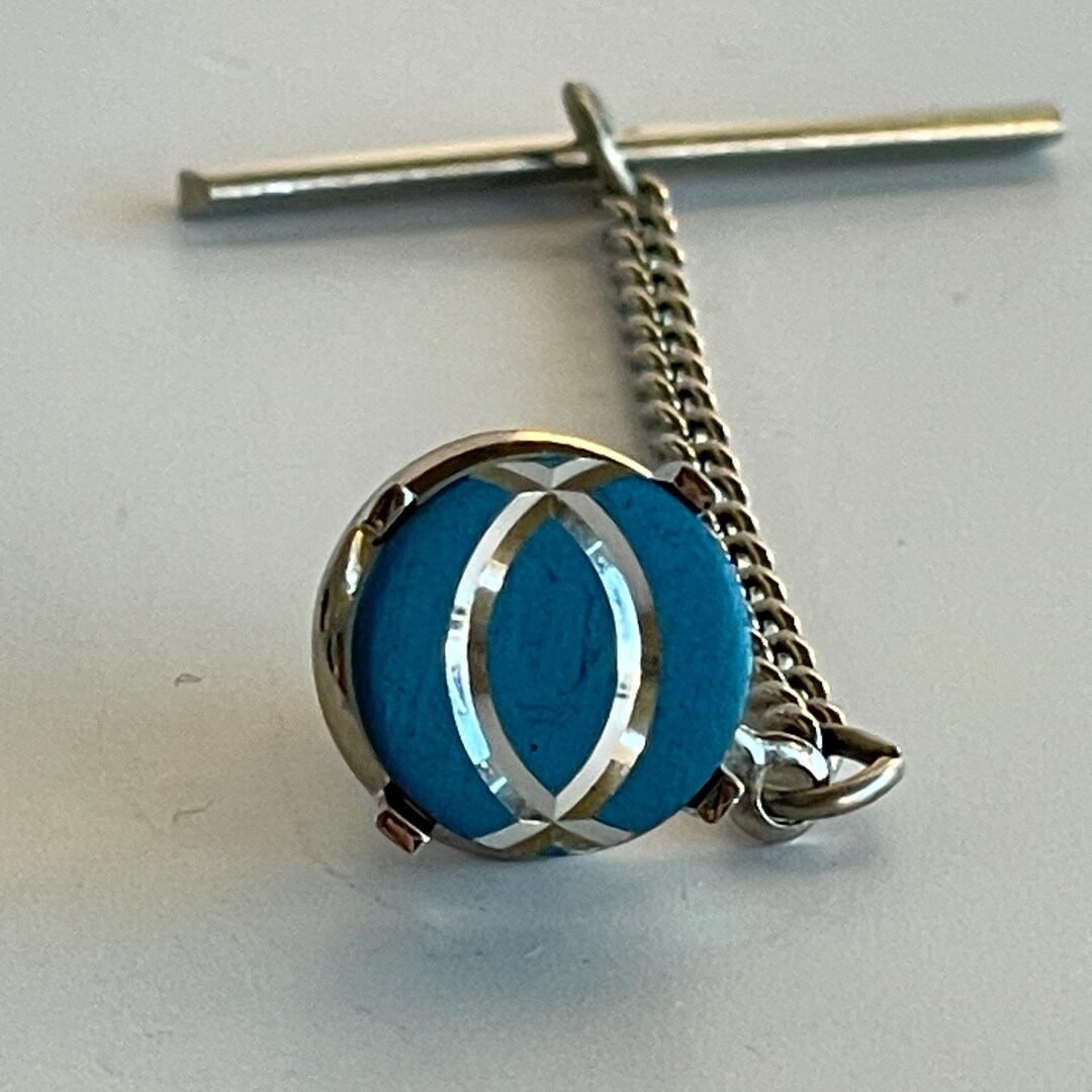 Blue Tie Pin - Etsy