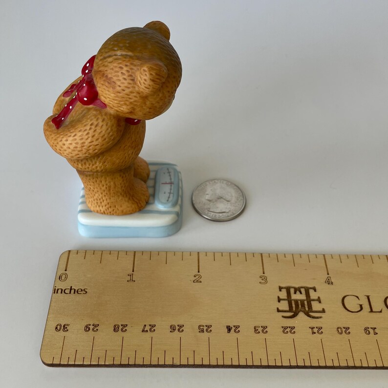 Bear on Scale Figurine - Etsy