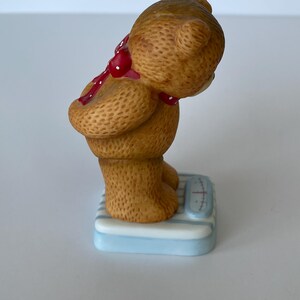 Bear on Scale Figurine - Etsy