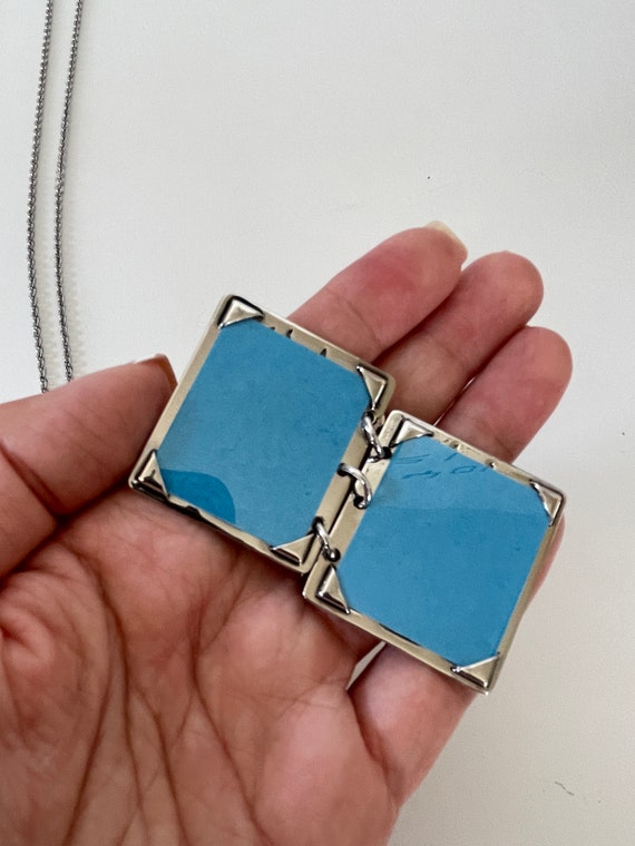 Open Locket Necklace - Gem