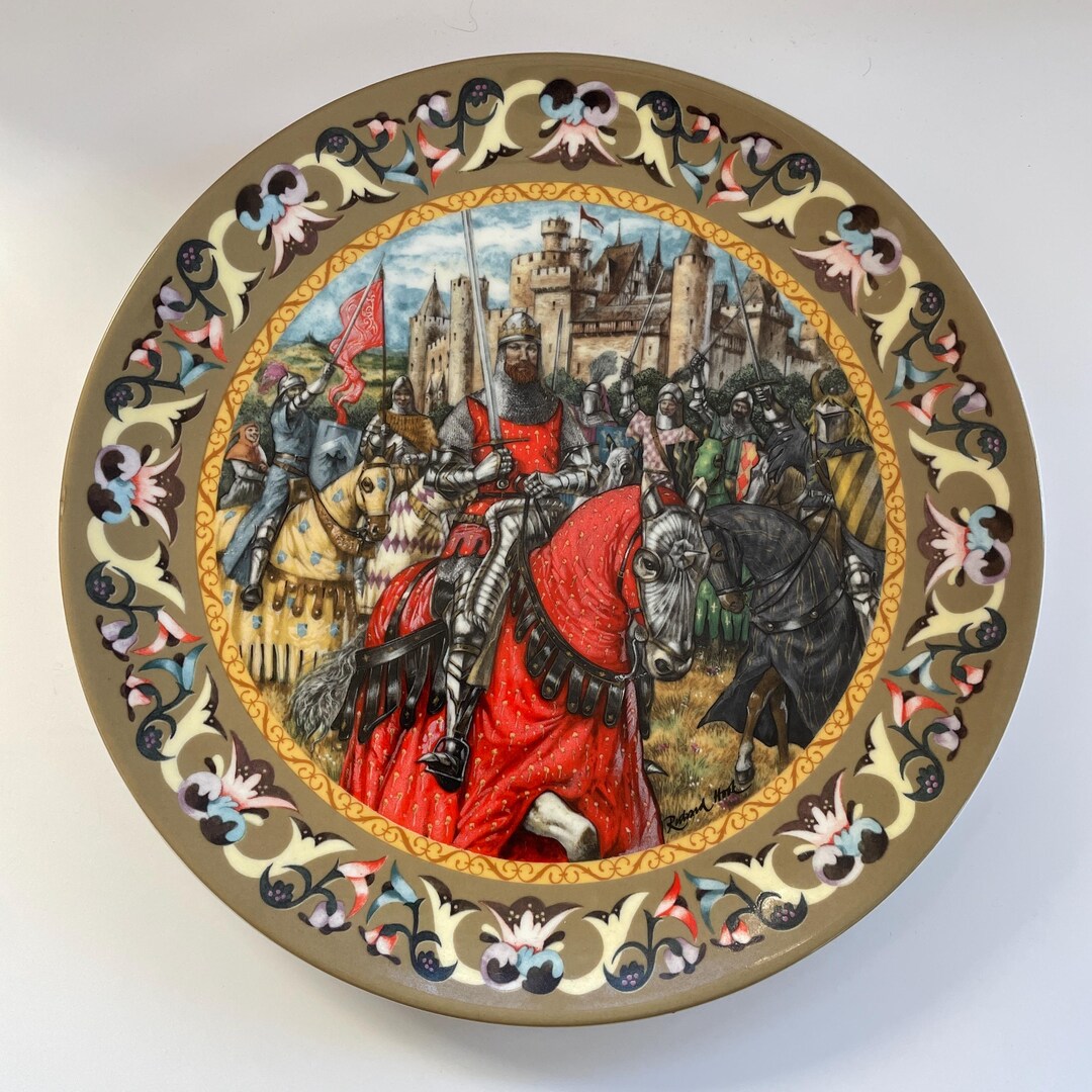 Vintage Wedgwood Plate, Knights of the Round Table, Arthurian ...