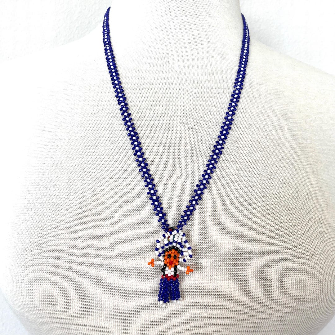 Native American Bead Necklace - Etsy