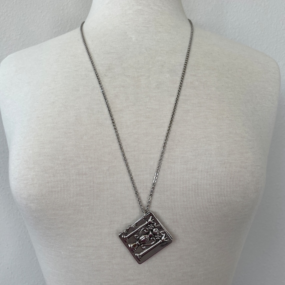 Open Locket Necklace - Gem