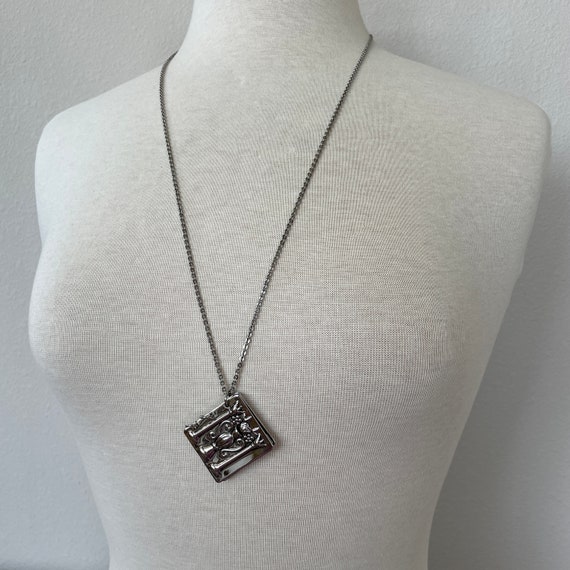 Open Locket Necklace - Gem