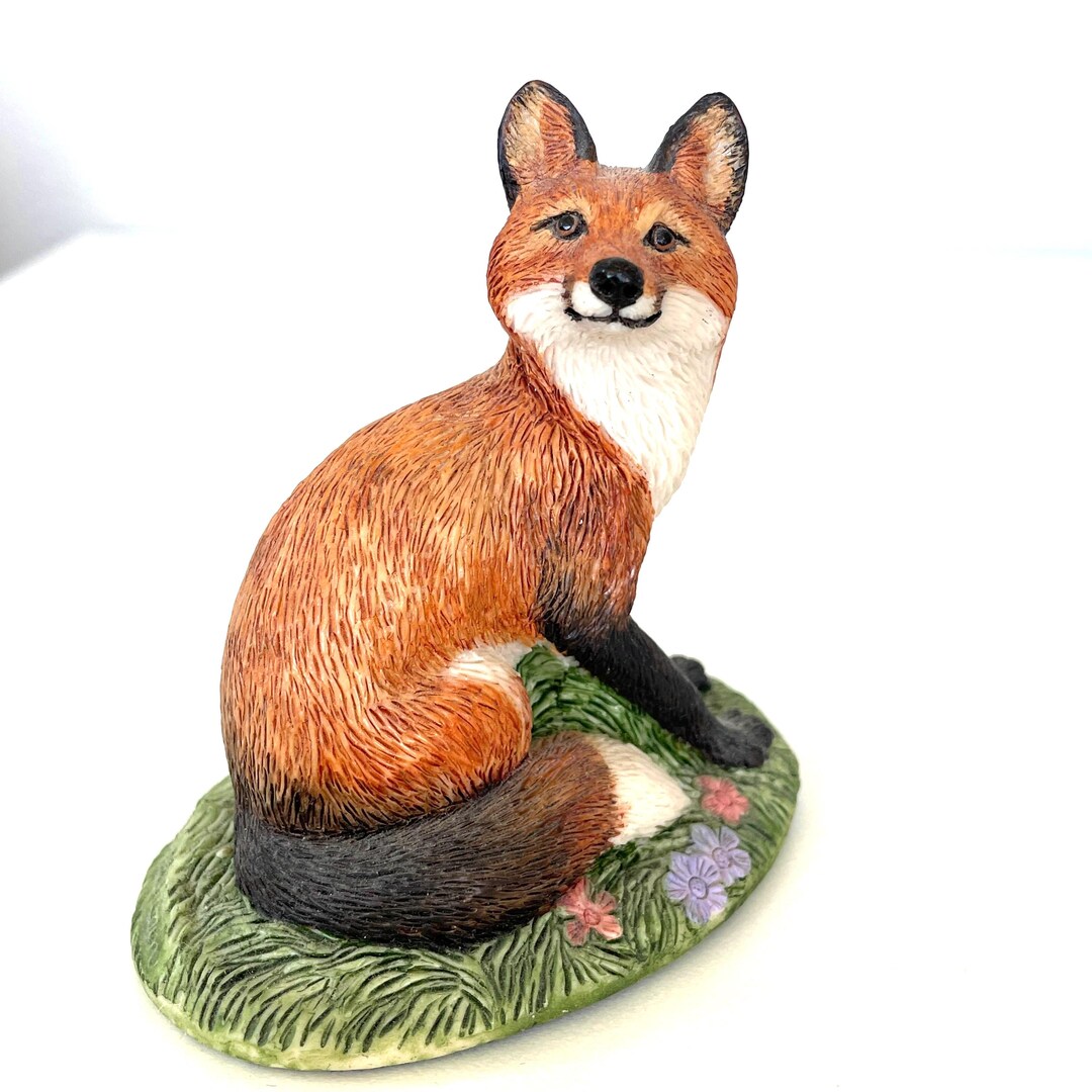 Charmstone Fox Earl Sherwan Vintage Figurine Handpainted Cold Cast ...