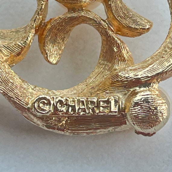 Rare Vintage Charel Pearl Brooch - Gem