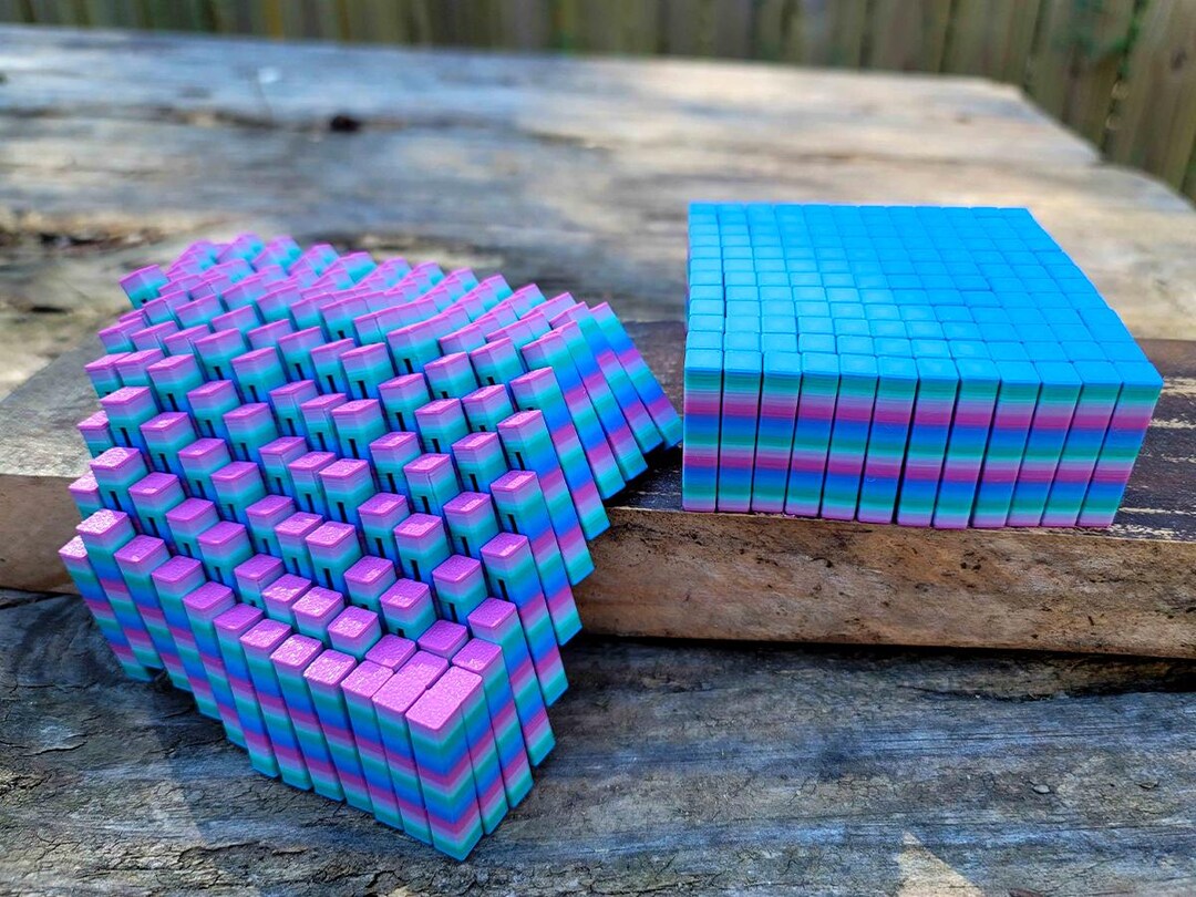 Large Flexi Cube Fidget Toy (northern Lights) - Etsy